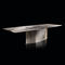 Contemporary desk - S-PENNY - Henge - steel / brass / marble
