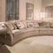 Modular sofa - GLICINE-RING - Pigoli - semicircular / traditional / beige