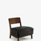 Contemporary armchair - WILMA - Riva 1920 - fabric / leather / solid wood
