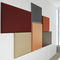 Wall-mounted acoustic panel - Clestra - rectangular / fabric look / gray