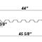 Ribbed sheet metal - 4" BOX RIBS - Corrugated Metals, Inc. - for roof ...