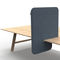 Desk mounted office divider - BUZZIDESK SPLIT - BuzziSpace - fabric / blue