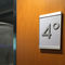 Door signage plate - Vista Square - Vista System - wall-mounted ...