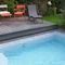 Automatic sliding deck pool cover - POOLDECK - 2 PLATEAUX - Azenco ...