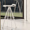 Contemporary stool - MIT - Actiu - plastic / aluminum base / central base