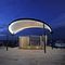 Metal frame tensile structure - BARREL : BANDSHELL - Fabric ...