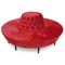 Contemporary upholstered bench - DALI' 360 - SASSI - fabric / round ...