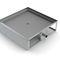 Square shower base - PENAL-WARE® : 1749 - Acorn - raised / stainless steel