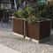 Sheet metal planter - FLORIUM - mmcité street furniture - galvanized ...