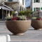 Concrete planter - PRIMAVERA - BELLITALIA - marble / natural stone / round