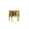 Traditional bedside table - Domus - Jetclass - lacquered metal / lacquered metal base / rectangular