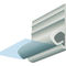 PVC fastening profile - P-CWR - CLIPSO - stretched ceiling