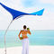 Waterproof shade sail - STINGRAY - TUUCI - commercial / triangular / curved