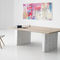 Executive desk - DECK - FAMO - with post / contemporary / wooden