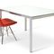 Contemporary dining table - MILANO - sohoConcept - tempered glass / metal / rectangular