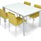 Contemporary dining table - MILANO - sohoConcept - tempered glass / metal / rectangular
