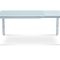 Contemporary dining table - MILANO - sohoConcept - tempered glass / metal / rectangular