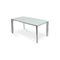 Contemporary dining table - MILANO - sohoConcept - tempered glass / metal / rectangular