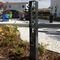 Parking prevention bollard - HEDERA - ATECH - thermo-lacquered steel / planted / for parking lot