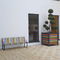 Original design public bench - PASTEL - ATECH - painted steel / thermo-lacquered steel / with ...