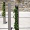 Parking prevention bollard - HEDERA - ATECH - thermo-lacquered steel / planted / for parking lot