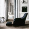 Contemporary armchair - Kalos - MAXALTO - leather / steel / with footrest