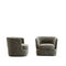 Contemporary armchair - Apollo - MAXALTO - leather / fabric / steel