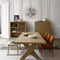 Contemporary table - Ares - MAXALTO - solid wood / wood veneer / wooden base