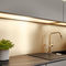 HPL backsplash - Yellow gold coloured - nobilia