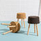 Contemporary stool - BOMBETTA - DISCIPLINE - cork / ash base / 3-legged