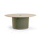 Contemporary table - ON POINT - OFFECCT - lacquered MDF / fabric ...