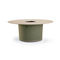 Contemporary table - ON POINT - OFFECCT - lacquered MDF / fabric ...