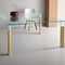 Contemporary dining table - PERSEO - TONELLI Design - wooden / glass / rectangular