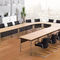 Contemporary boardroom table - AXIS - Senator - wooden / rectangular / modular