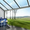Patio canopy - CLIMAX PANORAMA - SKYLUX - aluminum / glass / contemporary