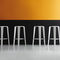 Contemporary bar stool - TRE - DAVIS - molded plywood / commercial