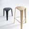 Contemporary bar stool - TRE - DAVIS - molded plywood / commercial