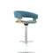 Contemporary bar stool - MOLLIE - allermuir - beech / metal base ...