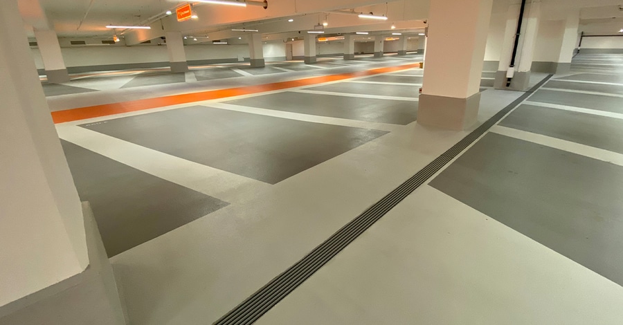 Car park drainage channel MEARIN PG EVO - 86551 Aichach, Germany - MEA ...