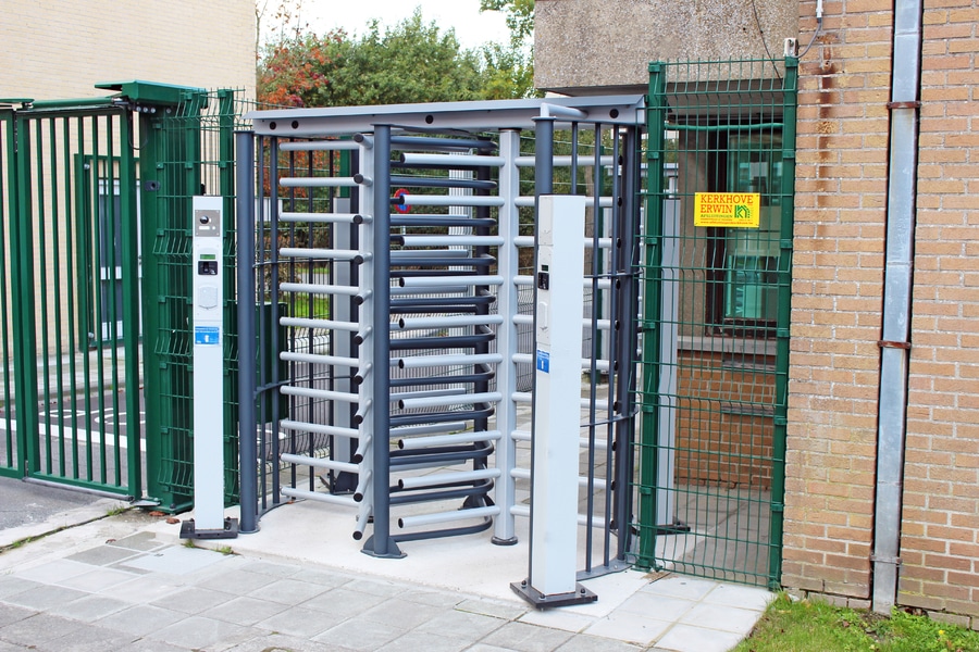 Double turnstiles and access control system - Brandstraat 8a, 9160 ...