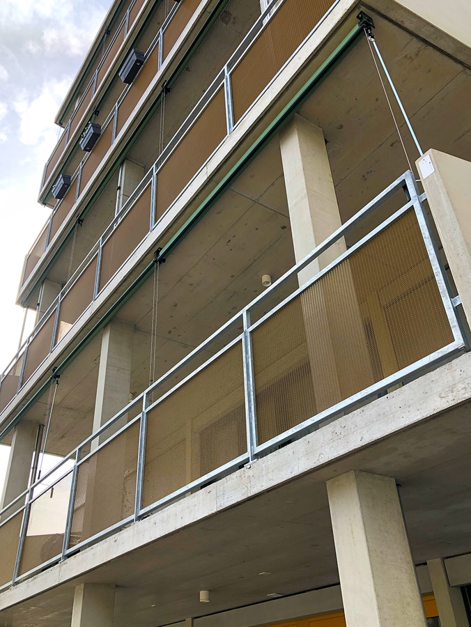 Fall protection with metal mesh - Winterthur, Switzerland - HAVER ...