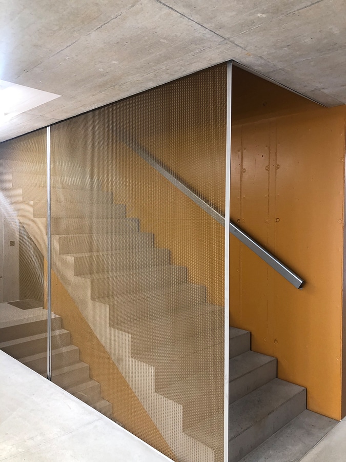 Fall protection with metal mesh - Winterthur, Switzerland - HAVER ...