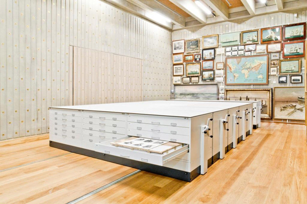 絵画用ラック可動陳列棚 - PICTURE RACKING - Bruynzeel Storage Systems - 貯蔵用 / 美術館 ...