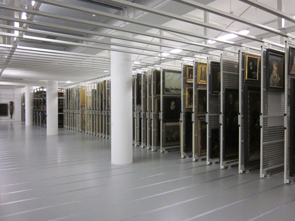 絵画用ラック可動陳列棚 - PICTURE RACKING - Bruynzeel Storage Systems - 貯蔵用 / 美術館 ...