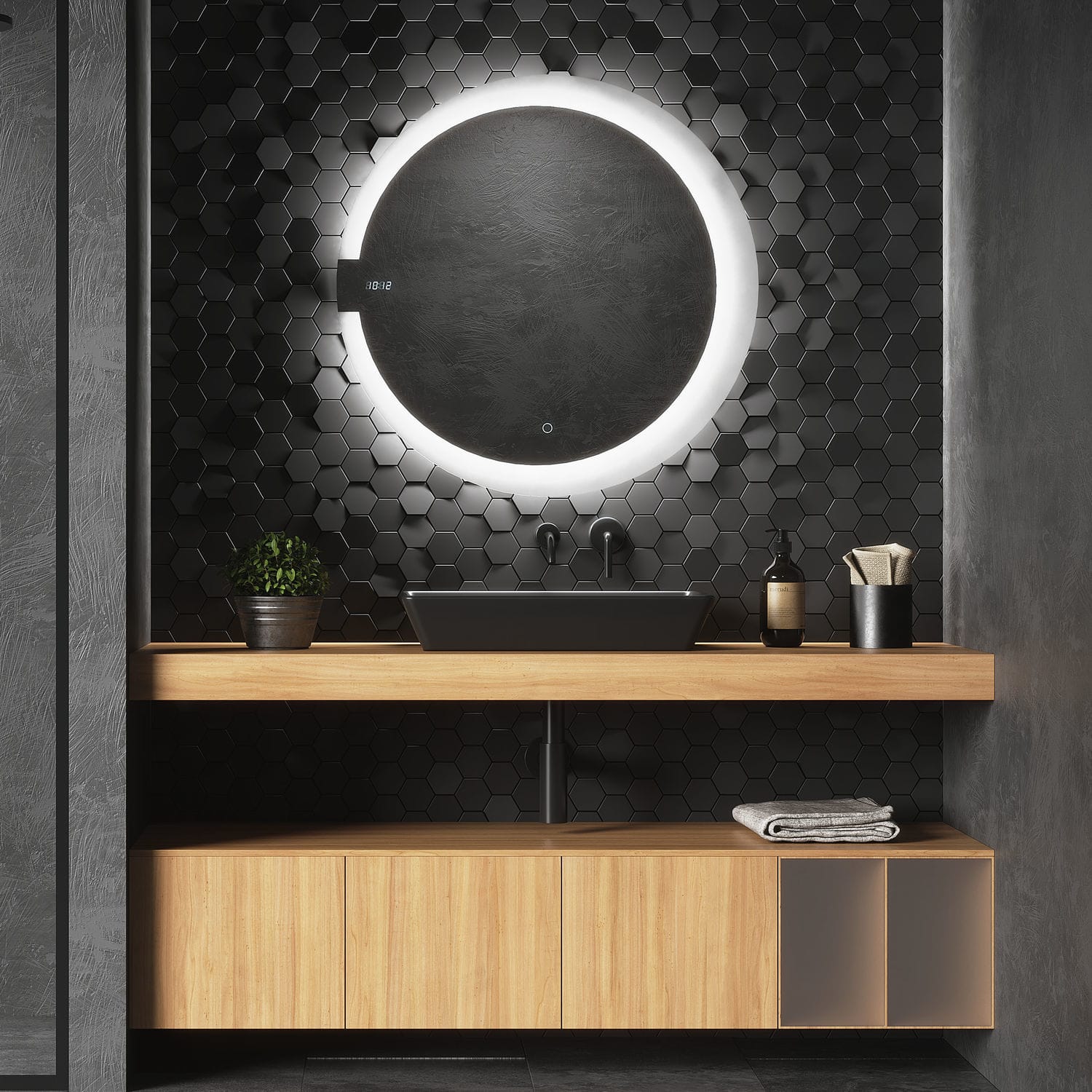 壁かけ式バスルーム用鏡 - TIME - BISELARTE - ホテル用 / ホテルの部屋用 / 業務用