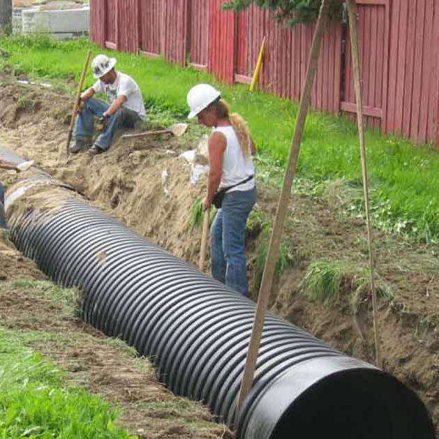 HDPE配管パイプ - BOSS - Armtec - 排水システム用 / 有孔