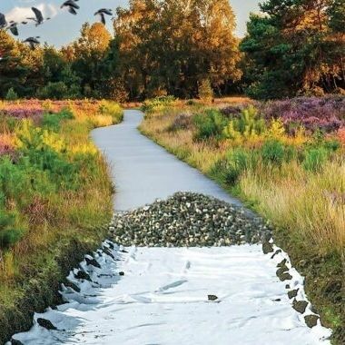 不織布ジオテキスタイル - SECUTEX® GREEN - NAUE - 合成繊維製 / 排水 / 保護用