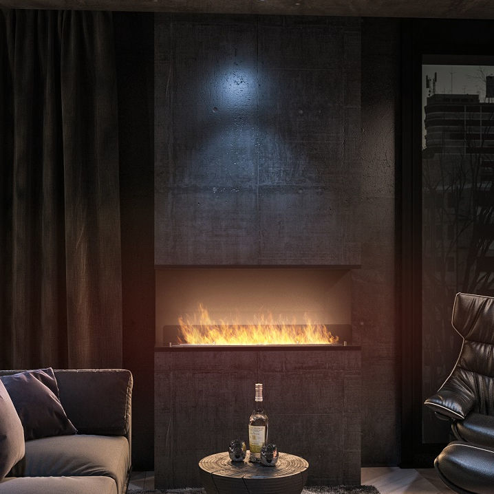 バイオエタノール暖炉 - INSIDE C1200V2 - INFIRE Karol Lipka - 背付き / 現代風 / 開放