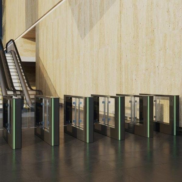 アクセス制御用自動化ゲート - FIRSTLANE - AUTOMATIC SYSTEMS - ガラス / 安全用 / スチール製