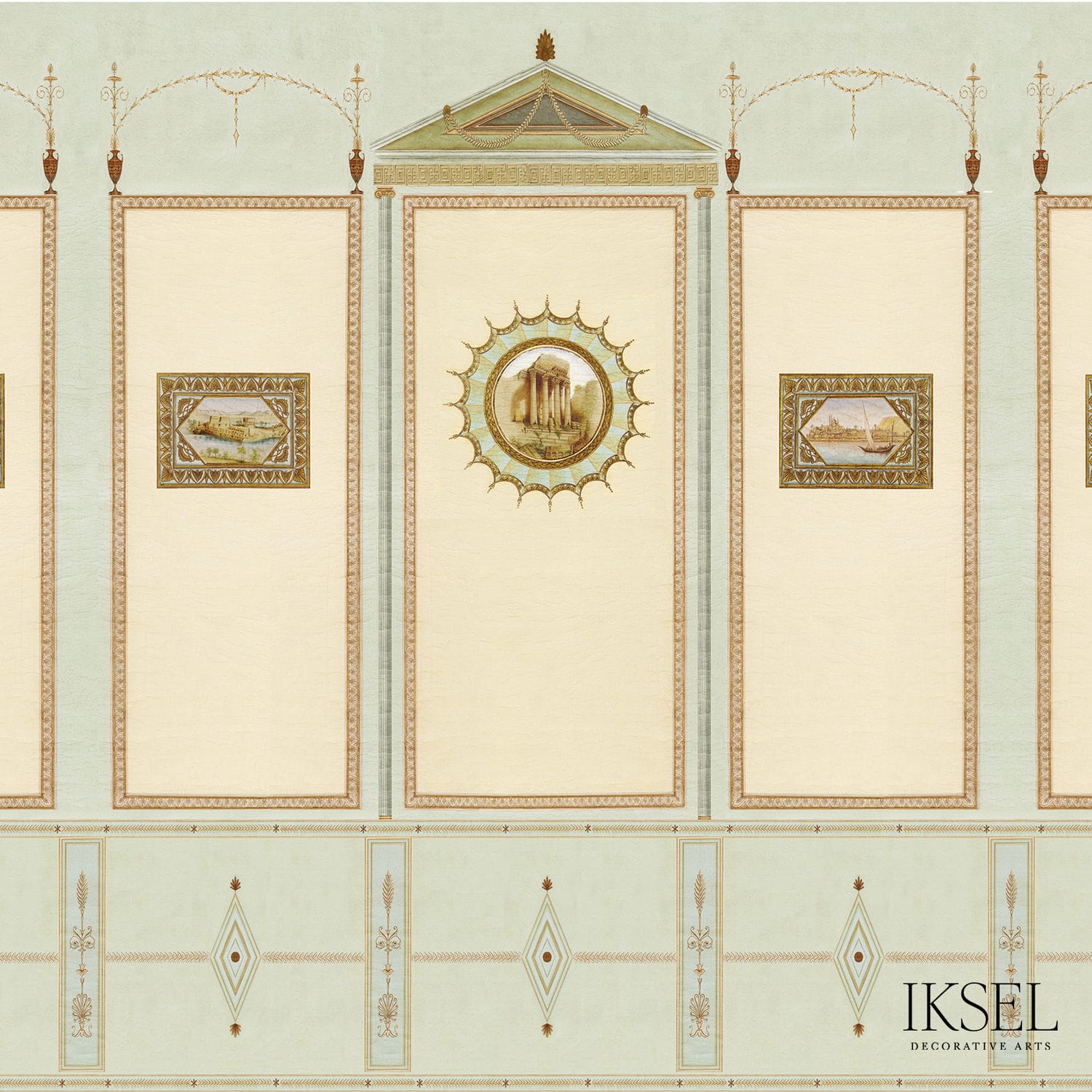 現代風壁紙 - AR407 Neo Classical - Iksel Decorative Arts - グラスファイバー / ビニール製 ...